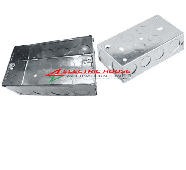 3×6 Iron knockout Galvanized Metal Steel Conduit Box | Electric House ...