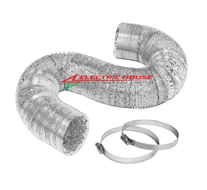 4 inch | 100mm Vent Hose Flexible Aluminum Foil Air Inline Ducting Kit ...