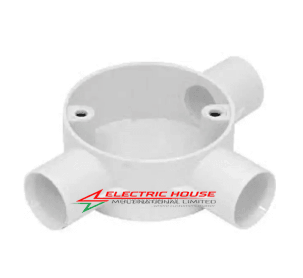 20mm 3way Dignity PVC Junction Circular Conduit Box | Electric House ...