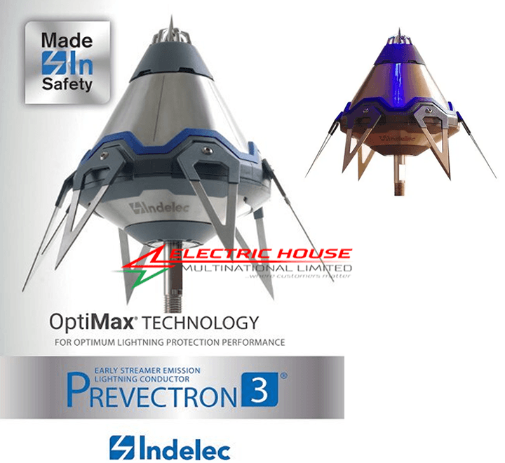 Indelec Prevectron®3 S60 Early Steamer Emission Air Terminal | Electric ...