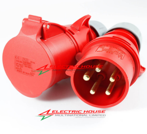 32A 5 Pin Industrial Plug and Socket 3P+N+E 415V 50/60Hz IP67 ...