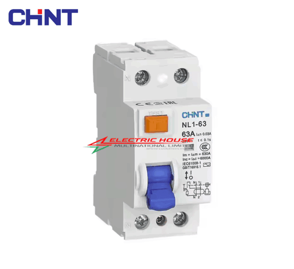 Chint RCCB NL1-63 63A 2P Residual Current Circuit Breaker | Electric ...