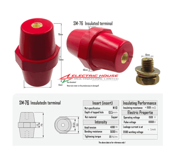 Busbar Insulator M10 M25 M35 M40 M51 | Electric House Multinational ...
