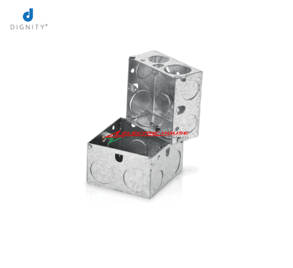 3x3 UK Dignity Galvanized Mild Steel Knockout Switch Box | Electric ...