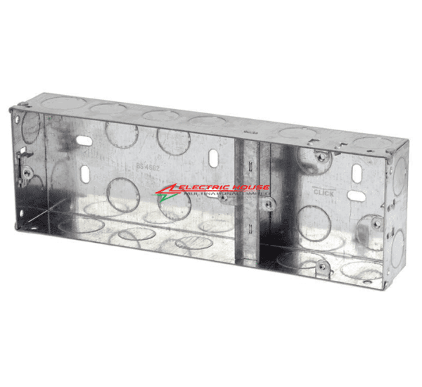 UK Dignity Hot Deep Galvanized Box 2+1 Gang Dual 35mm Depth | Electric ...