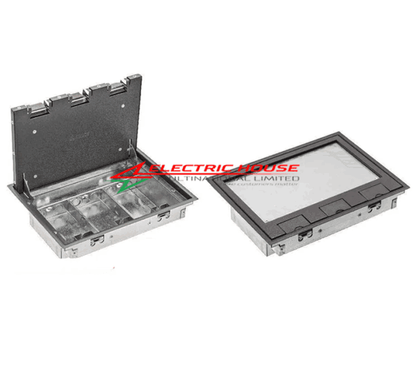 Customizable Empty Three-Compartment Electrical Floor Boxes | Electric ...